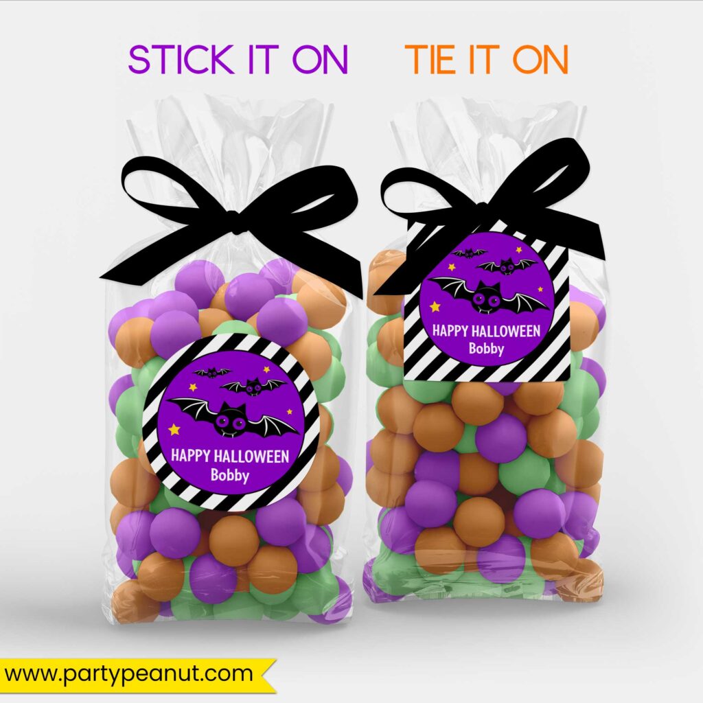 Bat Happy Halloween Bag Toppers - Party Peanut