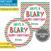 Beary Merry Christmas Tags - Party Peanut