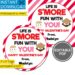 Smore Fun With You Valentines Day Tags - Party Peanut
