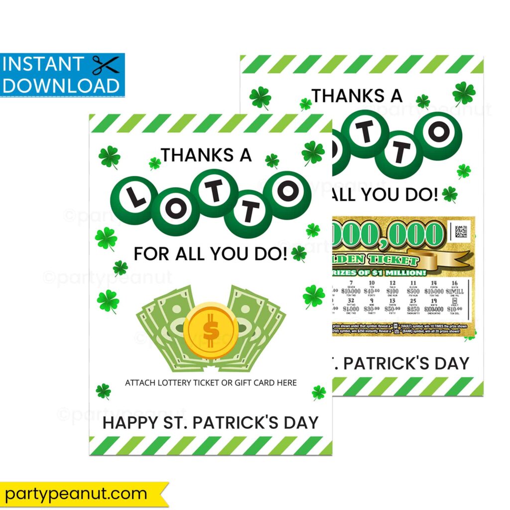 Thanks A Lotto Gift Card Holder - Party Peanut