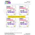 Bunny Kisses And Easter Wishes Gift Tags - Party Peanut
