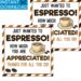Espresso Appreciation Coffee Gift Tags - Party Peanut