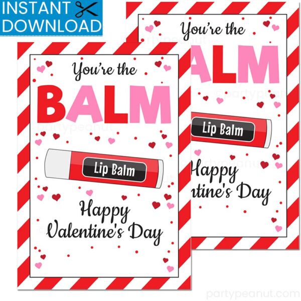 Valentine Lip Balm Holder - Party Peanut