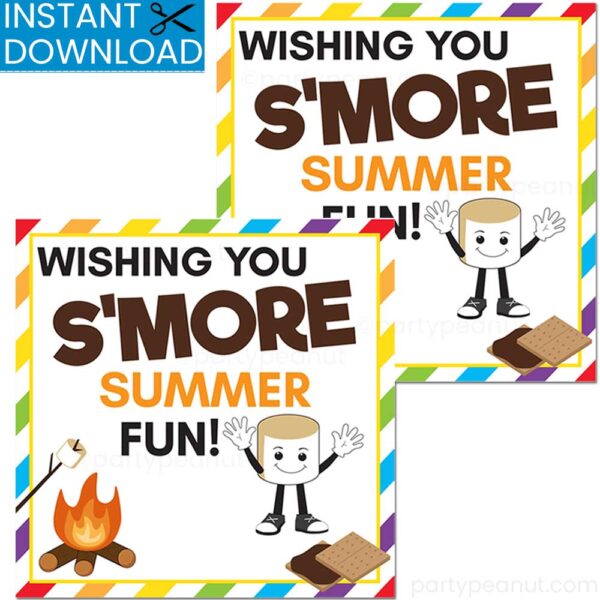Smore Summer Fun Gift Tags - Party Peanut
