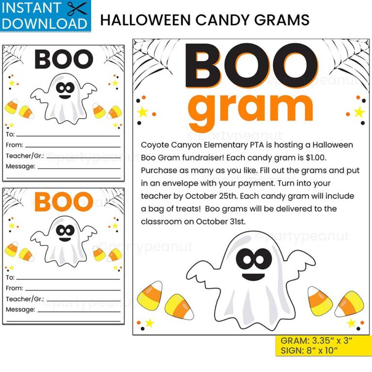 Halloween Candy Gram Boo Gram - Party Peanut